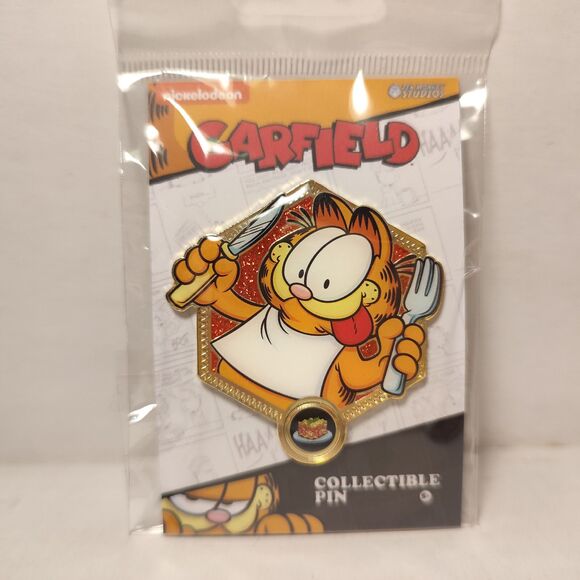 Paramount Global | Jewelry | Garfield Hungry Time Enamel Pin Official ...